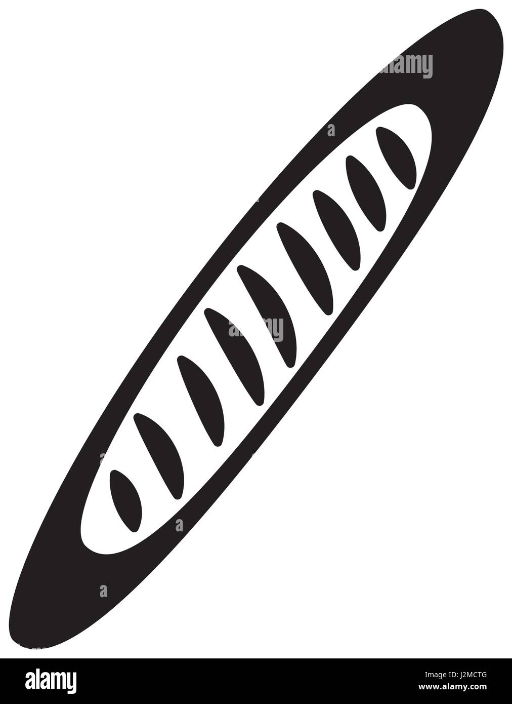 contour delicious fresh bakery long bread Stock Vector Image & Art - Alamy