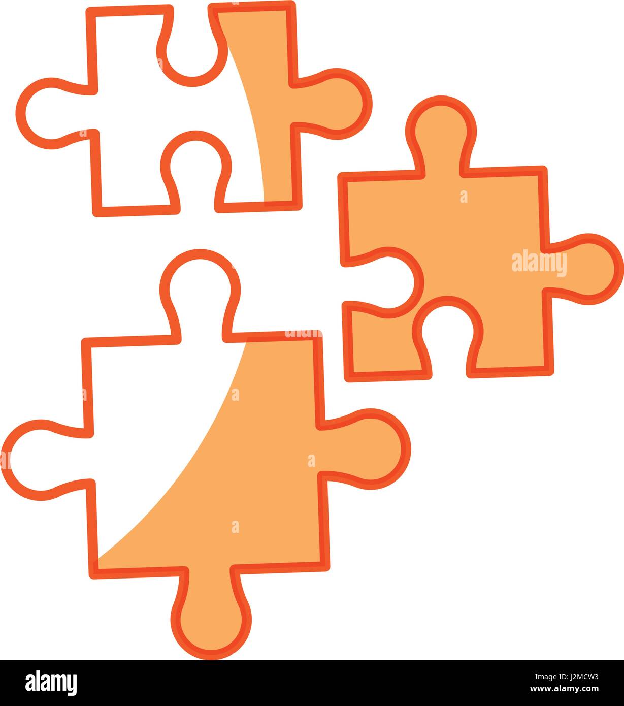 puzzle pieces object shape work Stock Vector Image & Art - Alamy