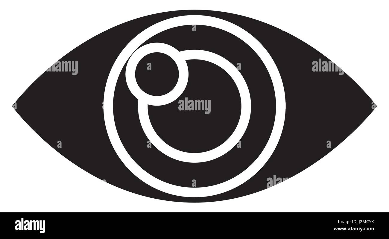 human eye optical vision design silhouette Stock Vector Image & Art - Alamy