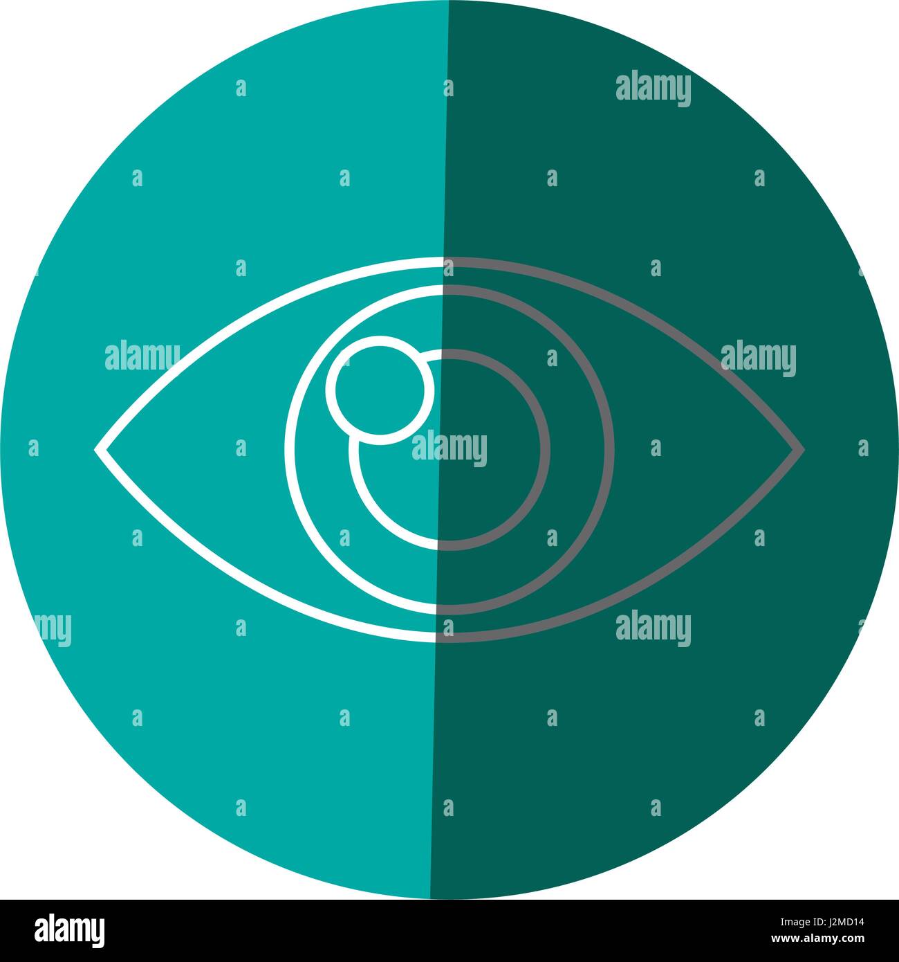 human eye optical vision design icon circle Stock Vector Image & Art ...