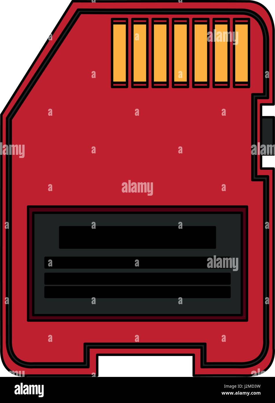 Compact flash memory card Stock Vector Images - Alamy