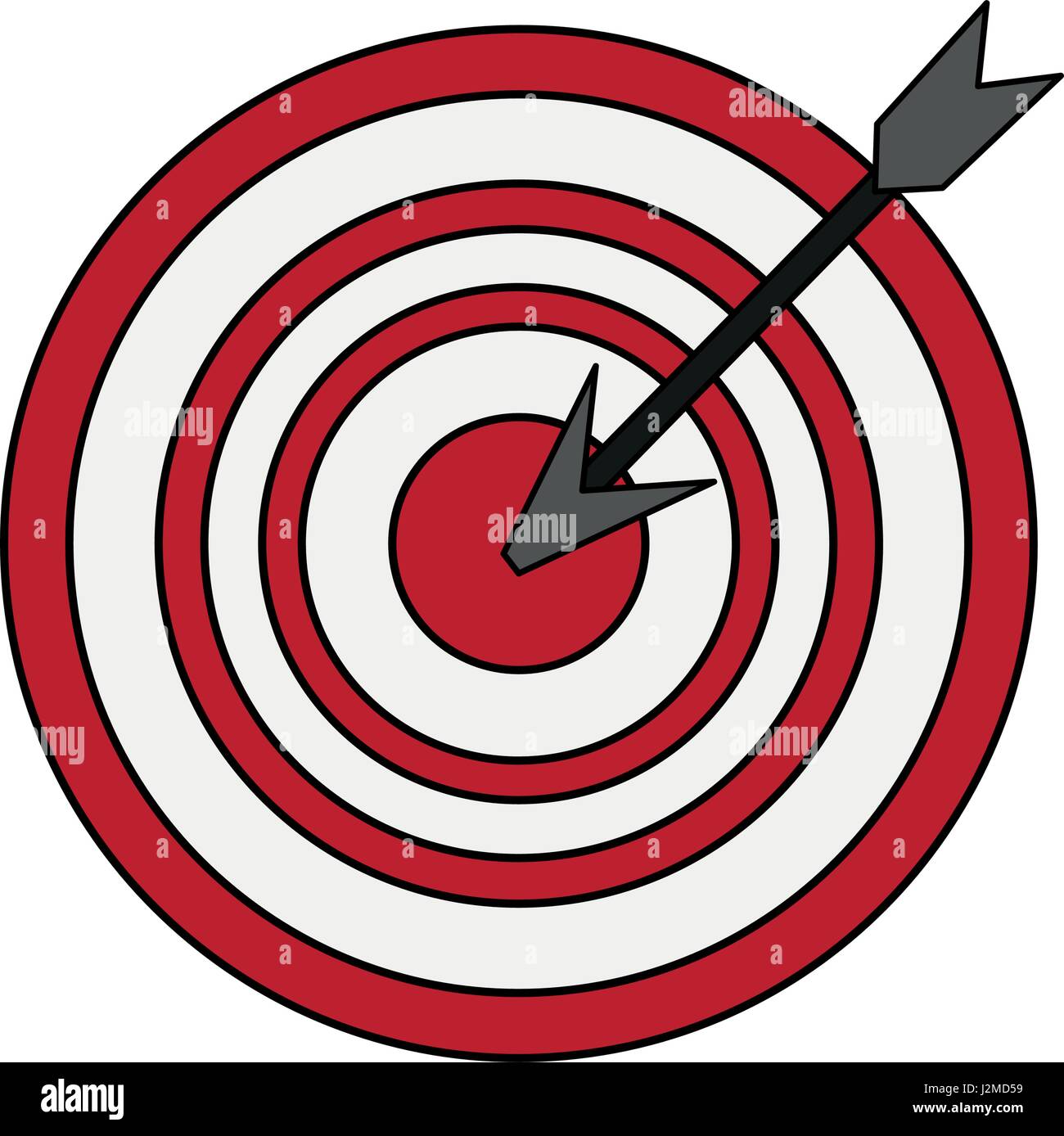 colorful graphic arrow hitting a target Stock Vector Image & Art - Alamy