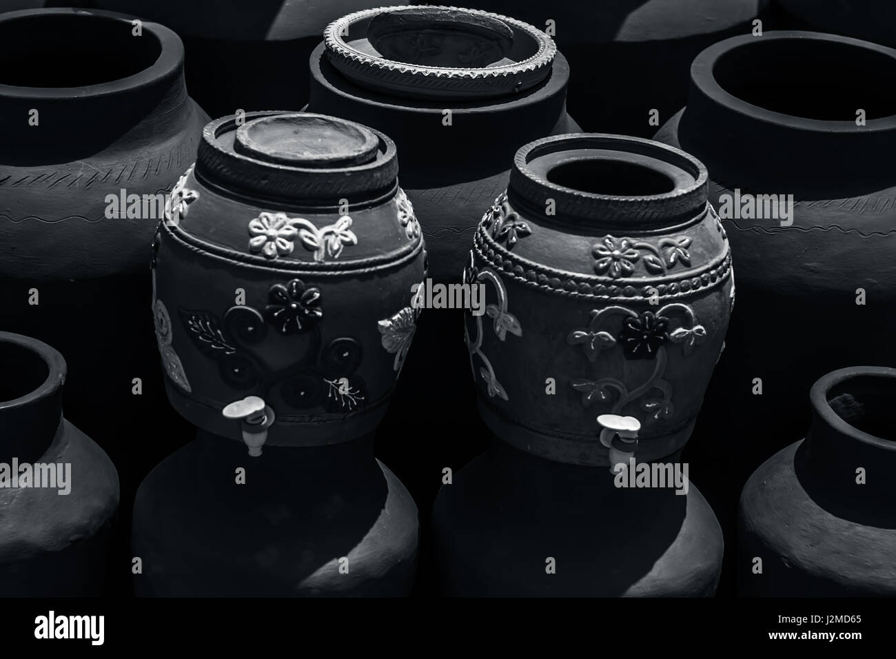 A earthen pot in the market. Commonly Known as the 'poor man's ...