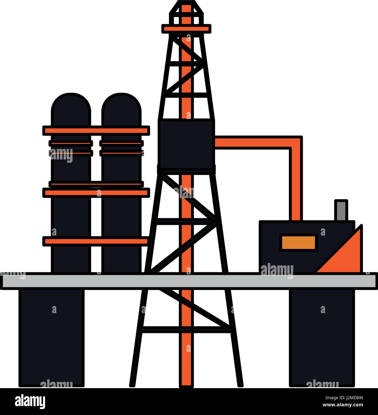 Liquid natural gas refinery Stock Vector Images - Alamy