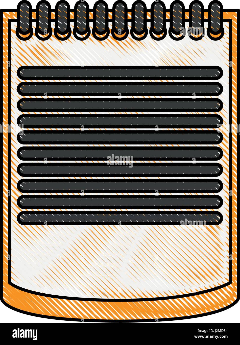 color blurred stripe notebook spiral with sheets Stock Vector Image ...