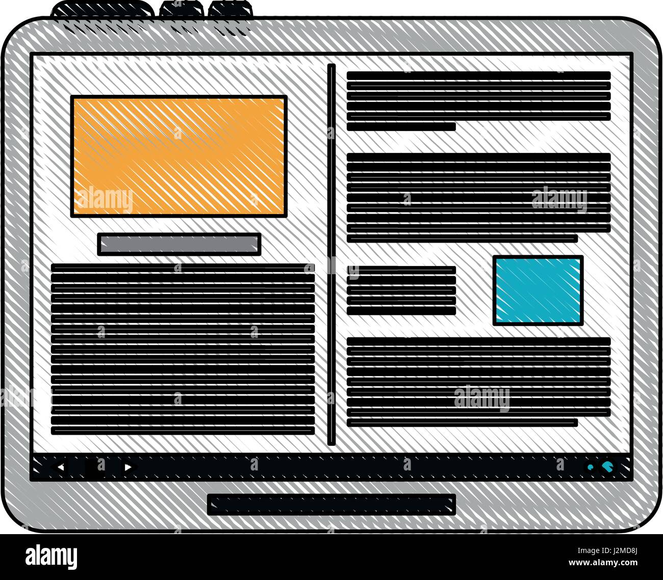 color blurred stripe display computer with information in screen Stock ...