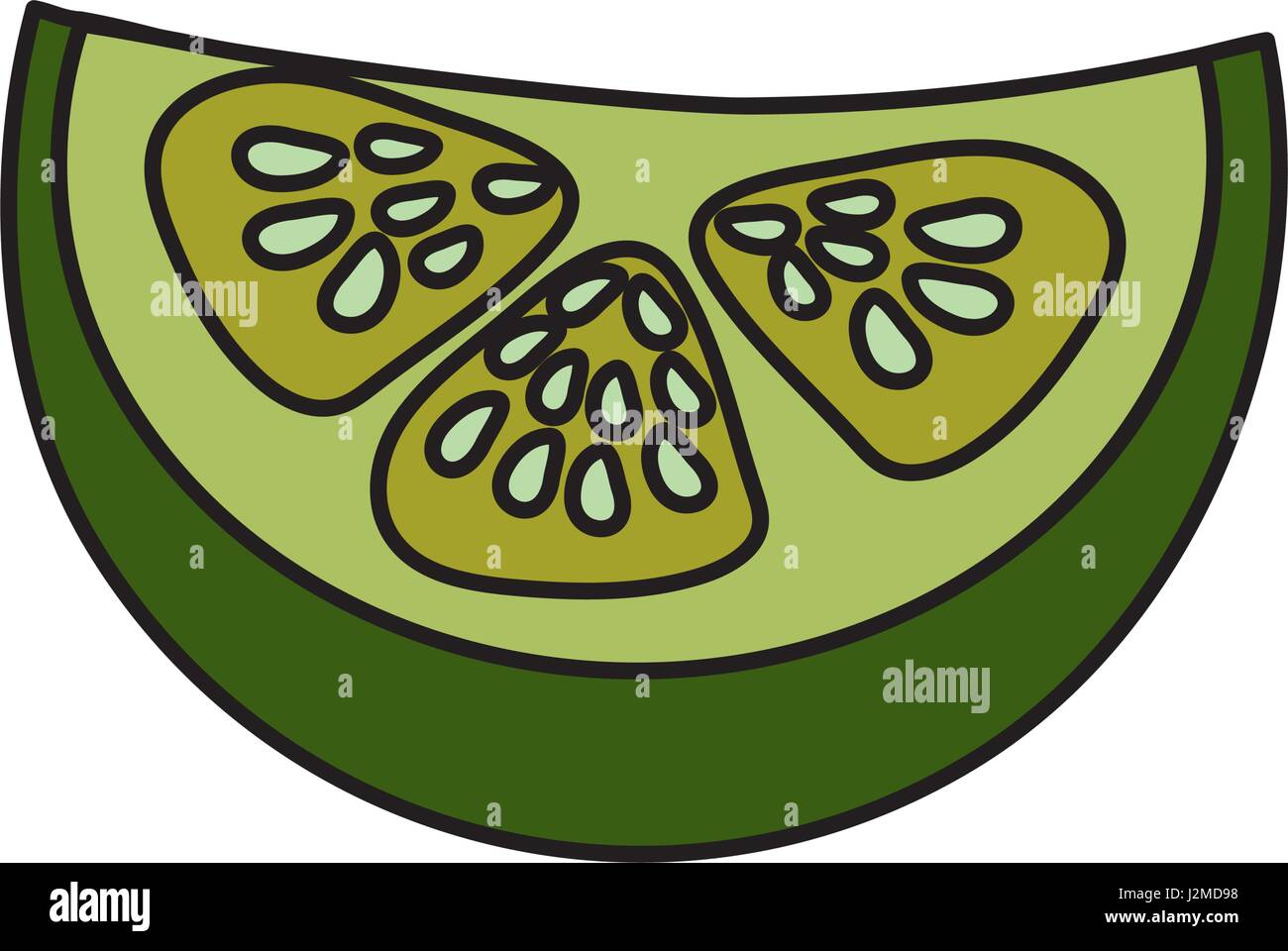 Piece of cucumber Stock Vector Images - Alamy