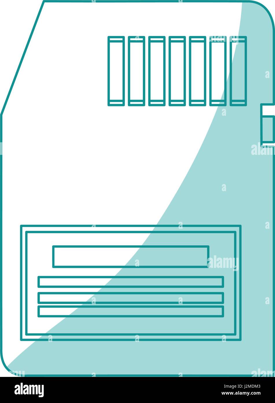 blue silhouette shading modern memory card Stock Vector Image & Art - Alamy