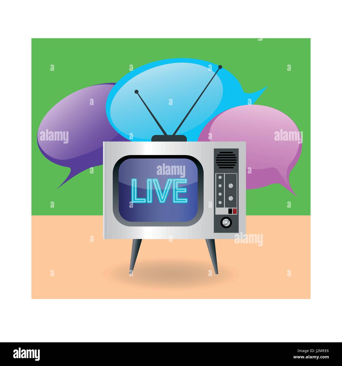 Retro tv set hi-res stock photography and images - Alamy