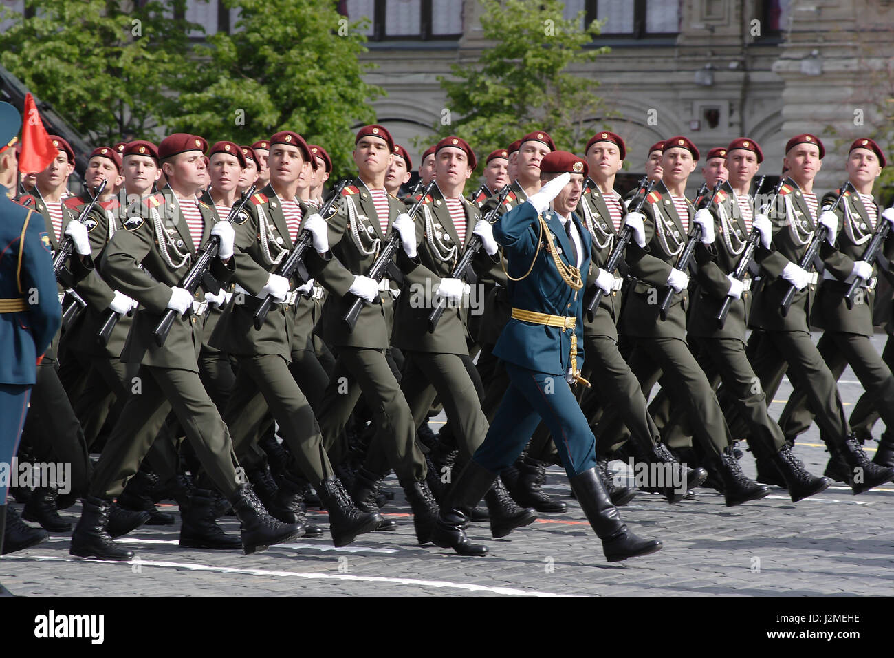Moscow, Russia - may 09, 2008: celebration of Victory Day WWII parade ...