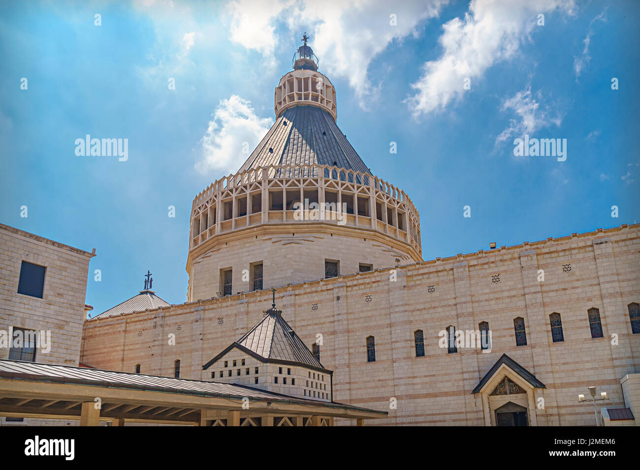 Basilica of the Annunciation, a Roman Catholic church in Nazareth ...
