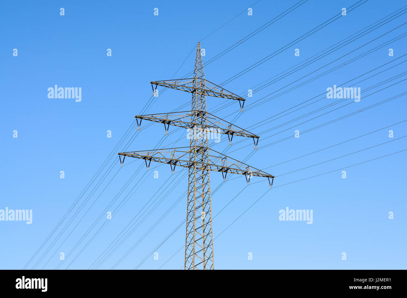 High tension power lines hi-res stock photography and images - Alamy