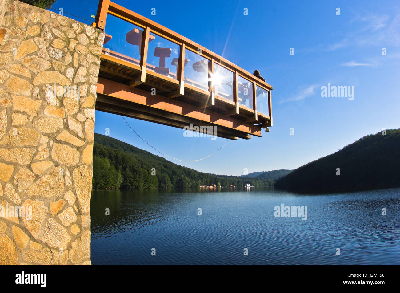 Wooden platform over water hi-res stock photography and images - Alamy