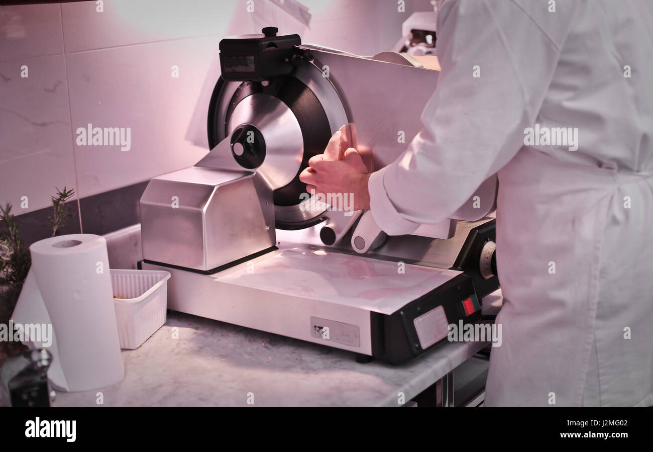 Ham slicing machine hi-res stock photography and images - Alamy