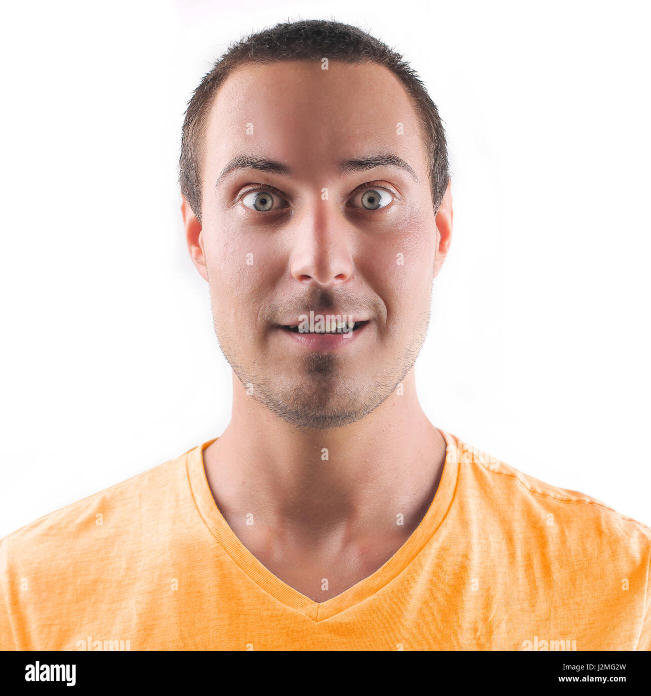Man face surprise smile hi-res stock photography and images - Alamy