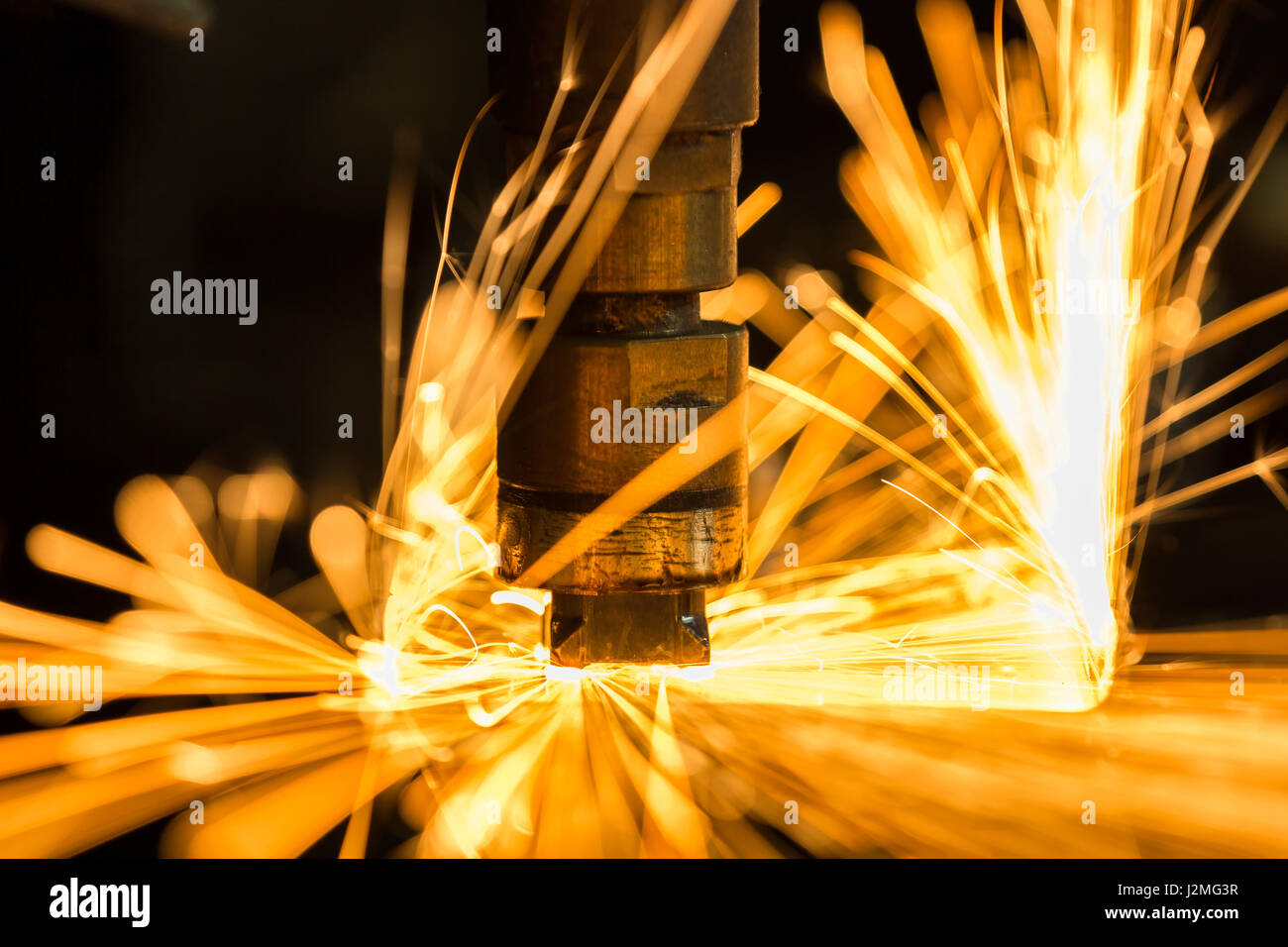 spot machine welding nut to automotive part by spot nut machine Stock ...