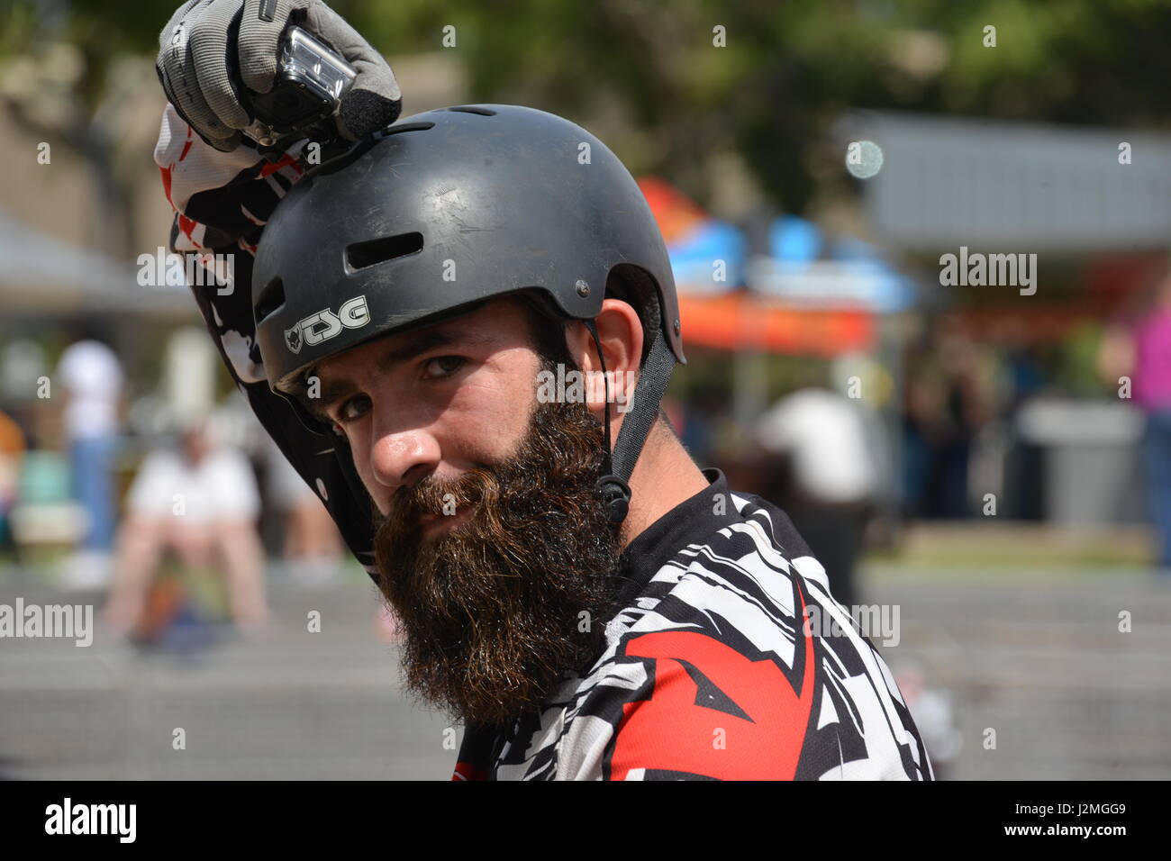 Biker beard hi-res stock photography and images - Alamy