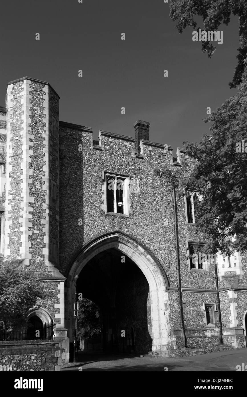 City st albans england abbey Black and White Stock Photos & Images - Alamy