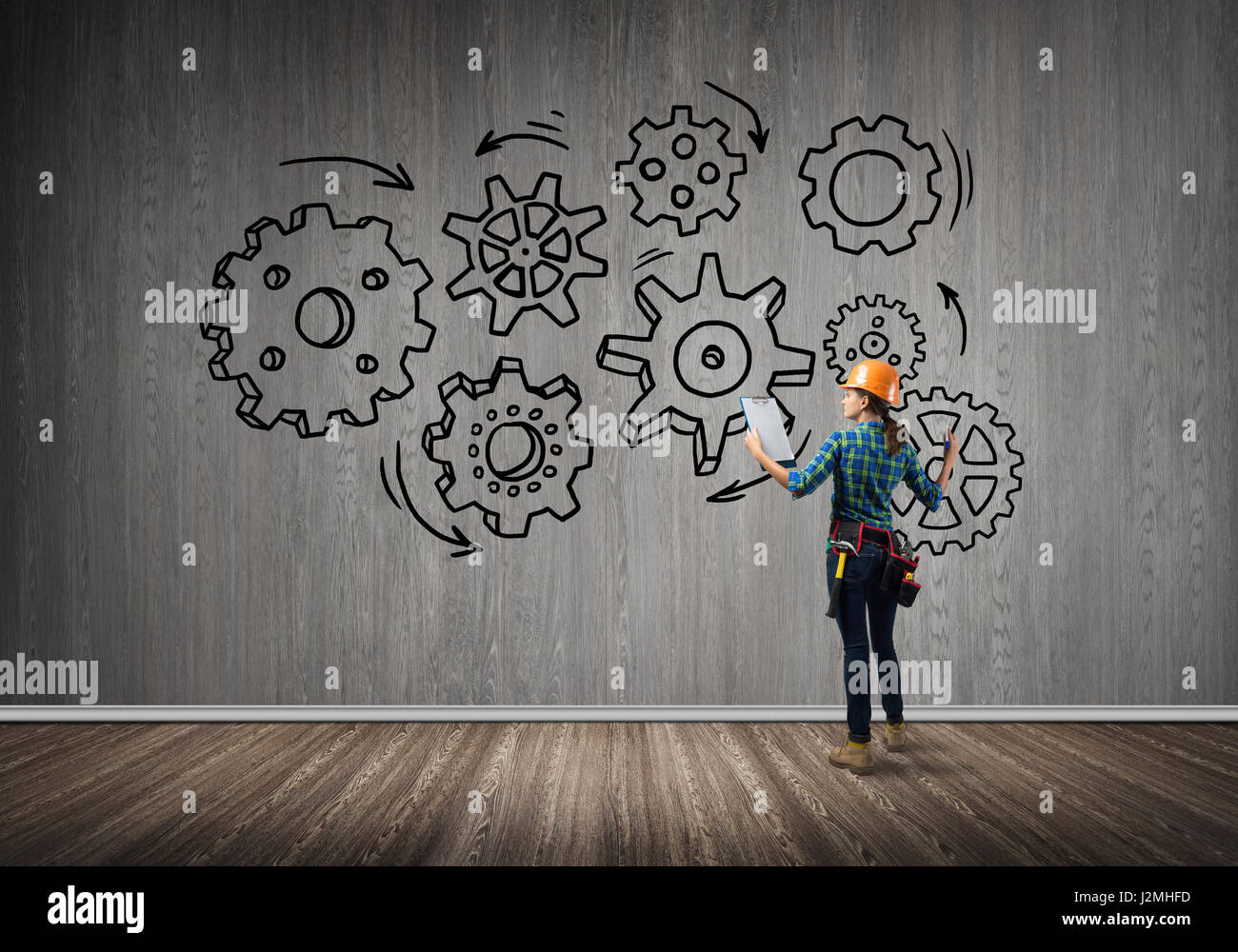Industrial construction and maintenance Stock Photo - Alamy