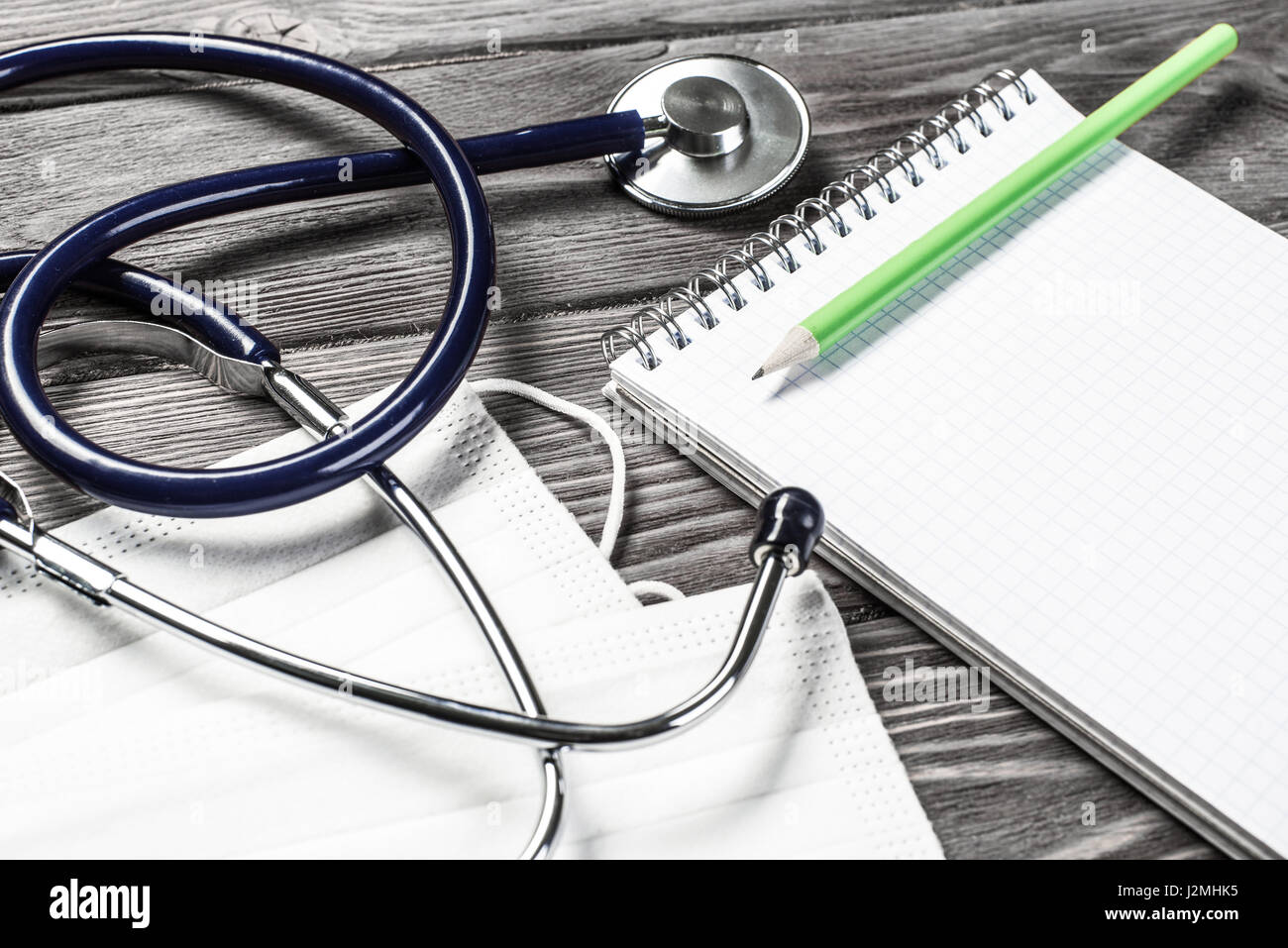 Workplace of a doctor Stock Photo - Alamy