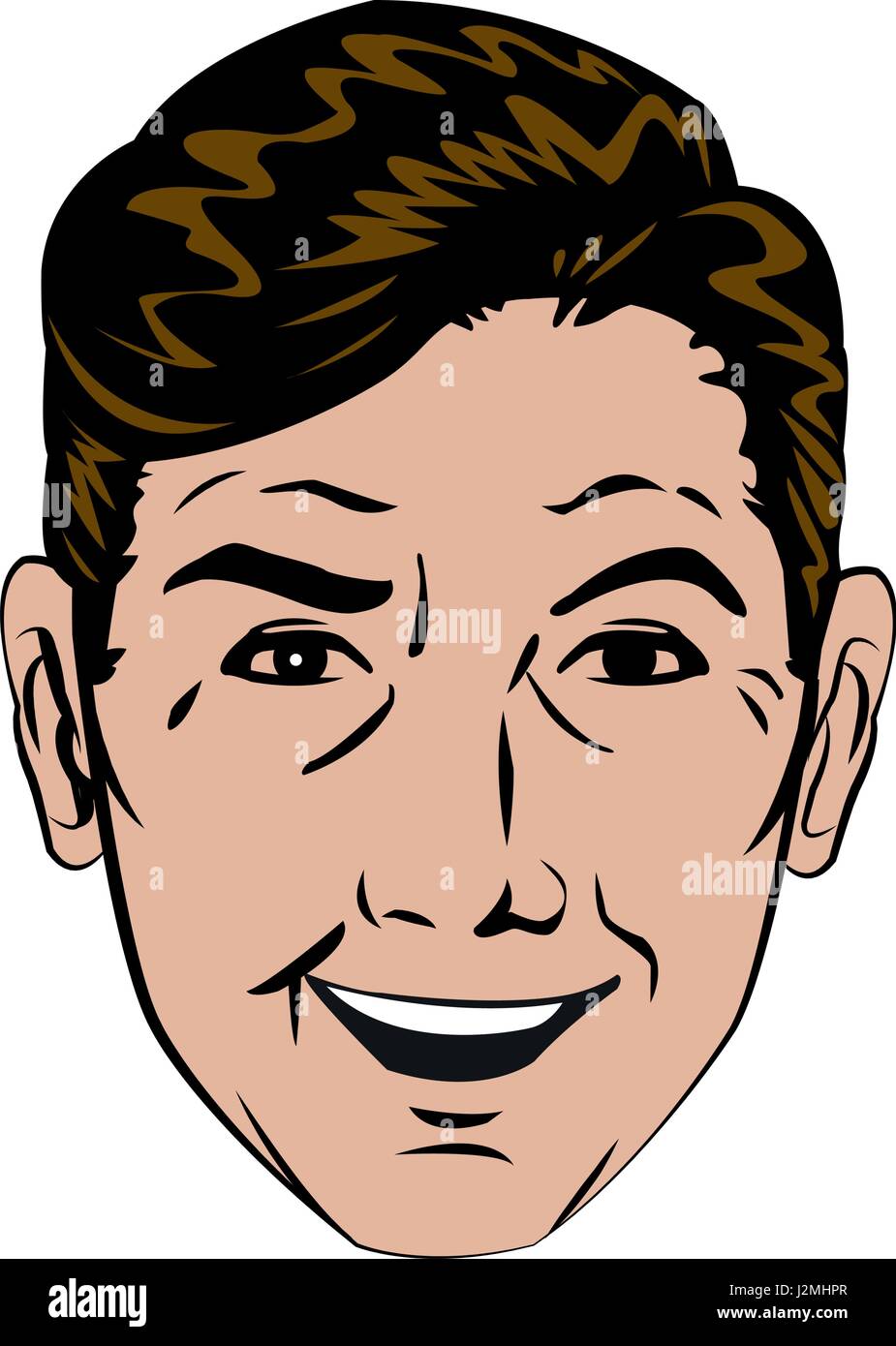 Adult man face expressions Stock Vector Images - Alamy