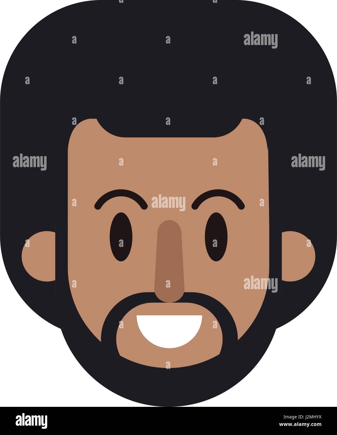 character african man face smiling Stock Vector Image & Art - Alamy