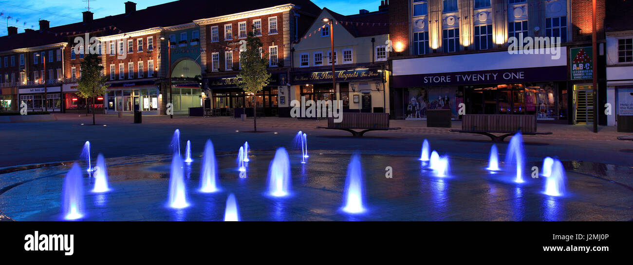 Water Fountains in the Town centre of Letchworth Garden City ...