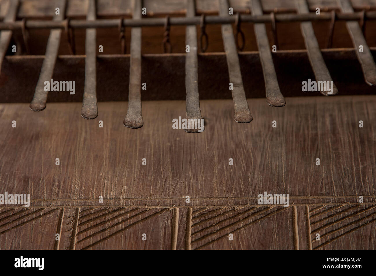 African handmade music instrument close up Stock Photo - Alamy