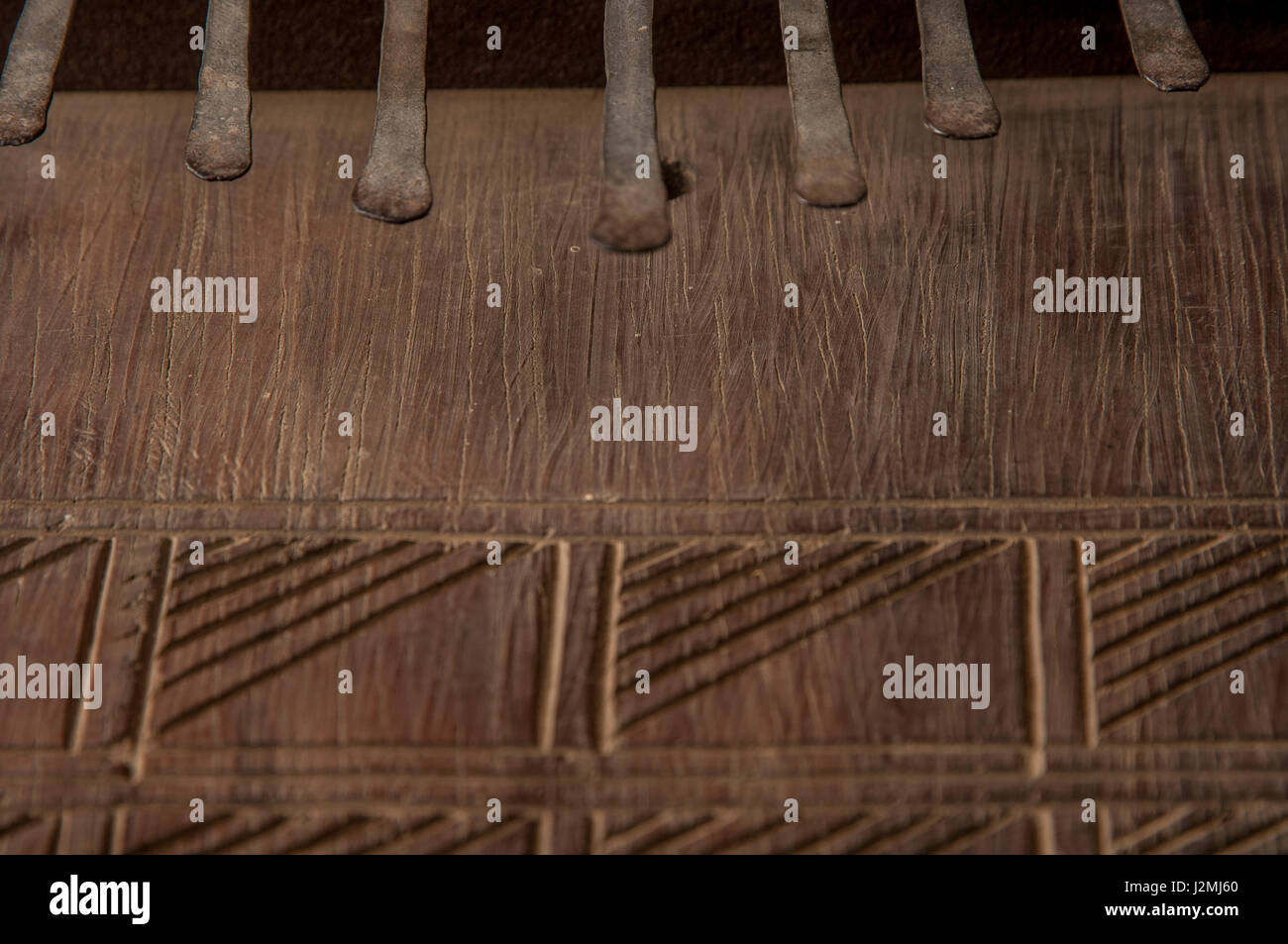 African handmade music instrument close up Stock Photo - Alamy