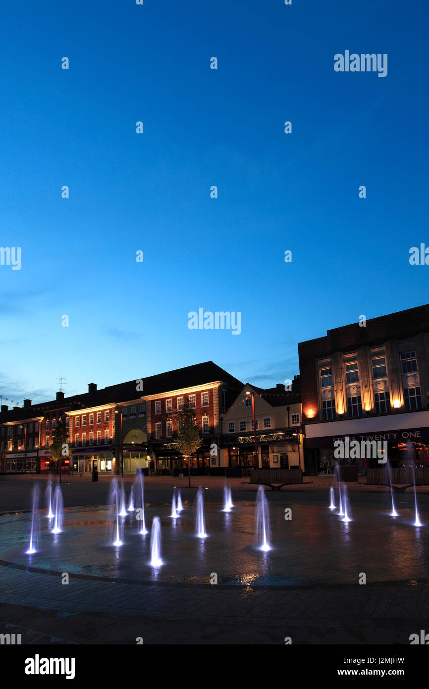 Water Fountains in the Town centre of Letchworth Garden City ...