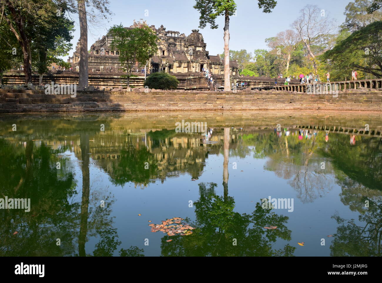 Ancient Baphuon pyramid Hindu-Buddhist stone temple of Angkor Thom ...