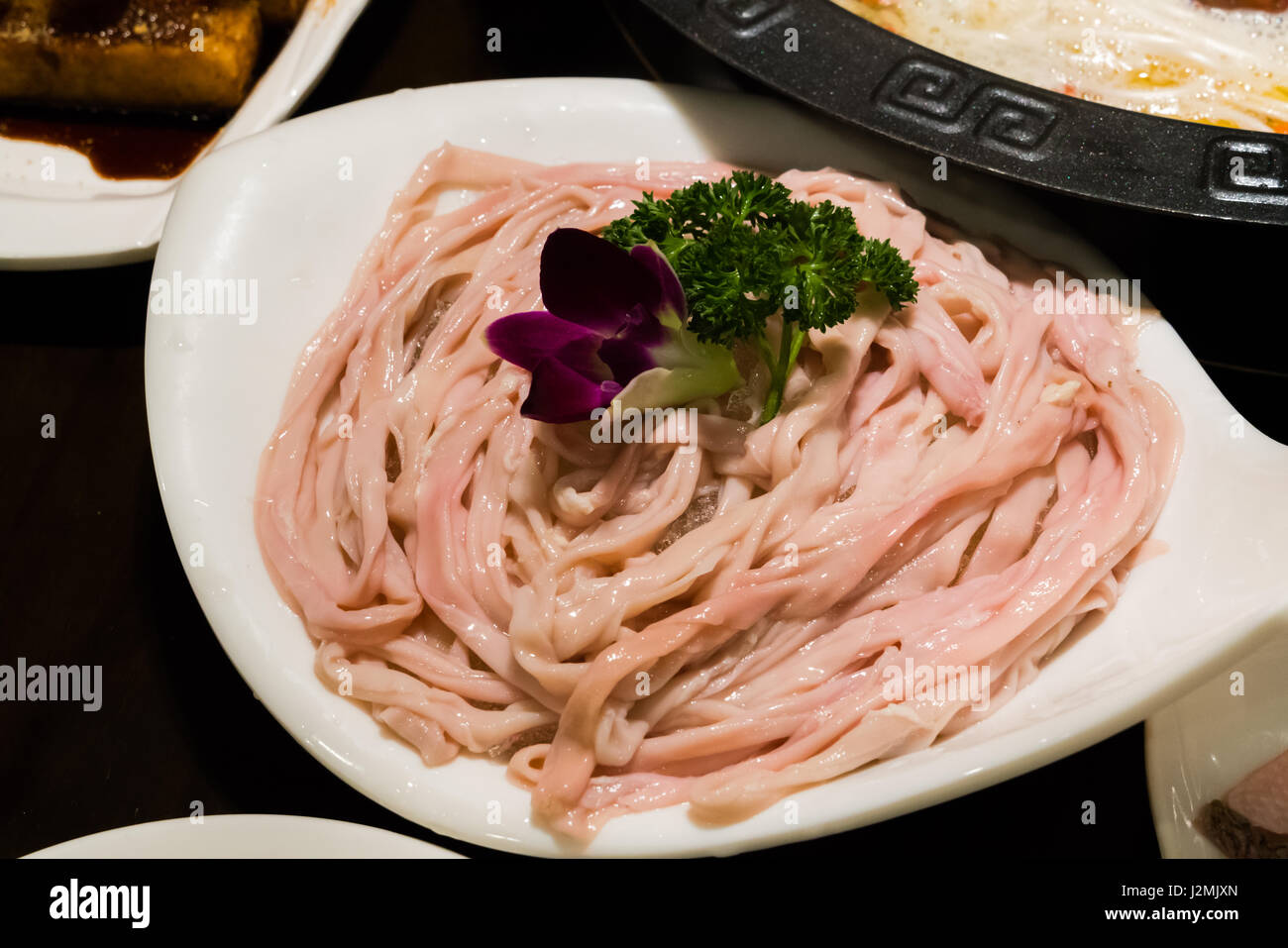 Stuffed duck for shabu pot in Chinese style Stock Photo - Alamy