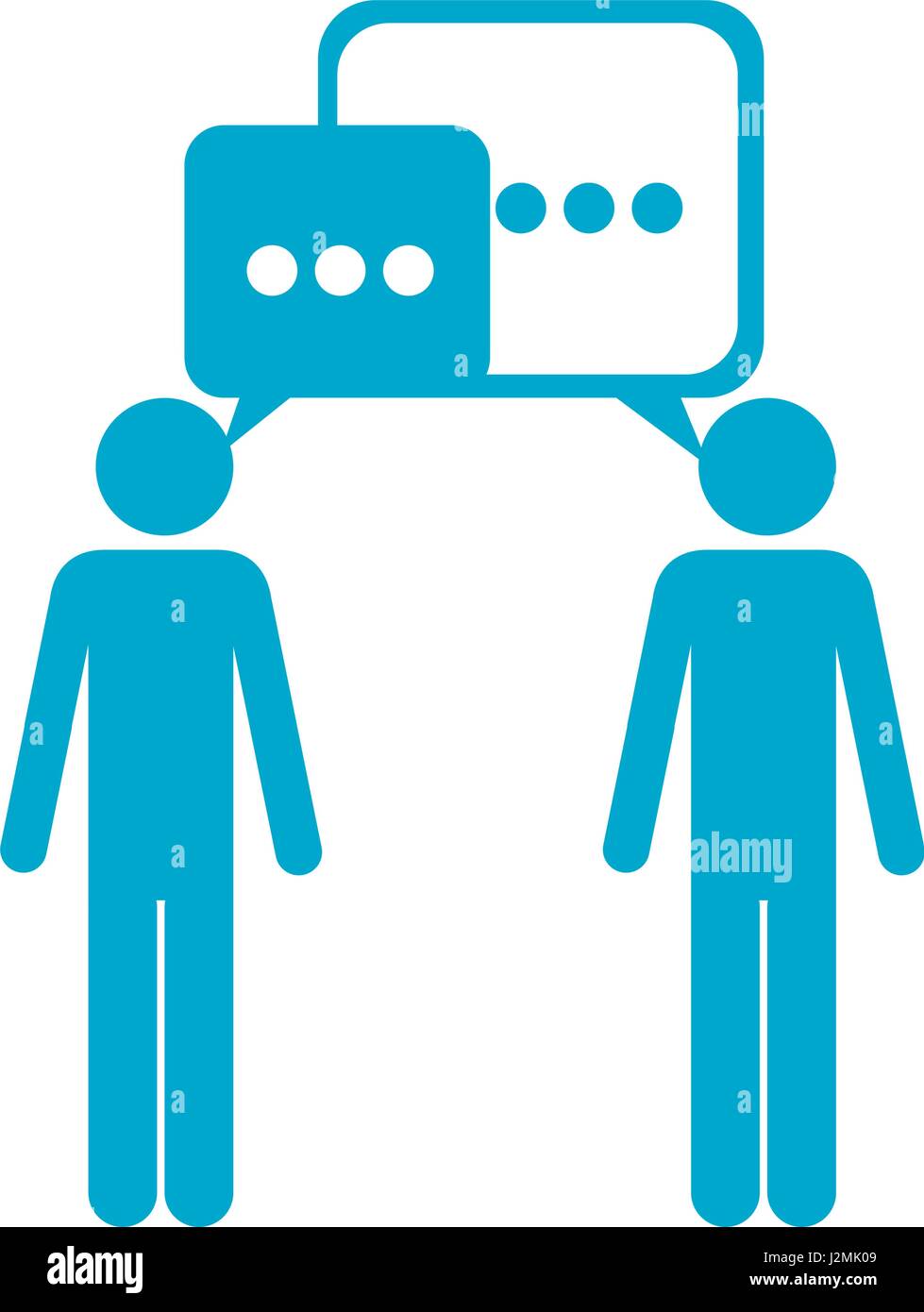 Modern office people blue silhouette Stock Vector Images - Alamy