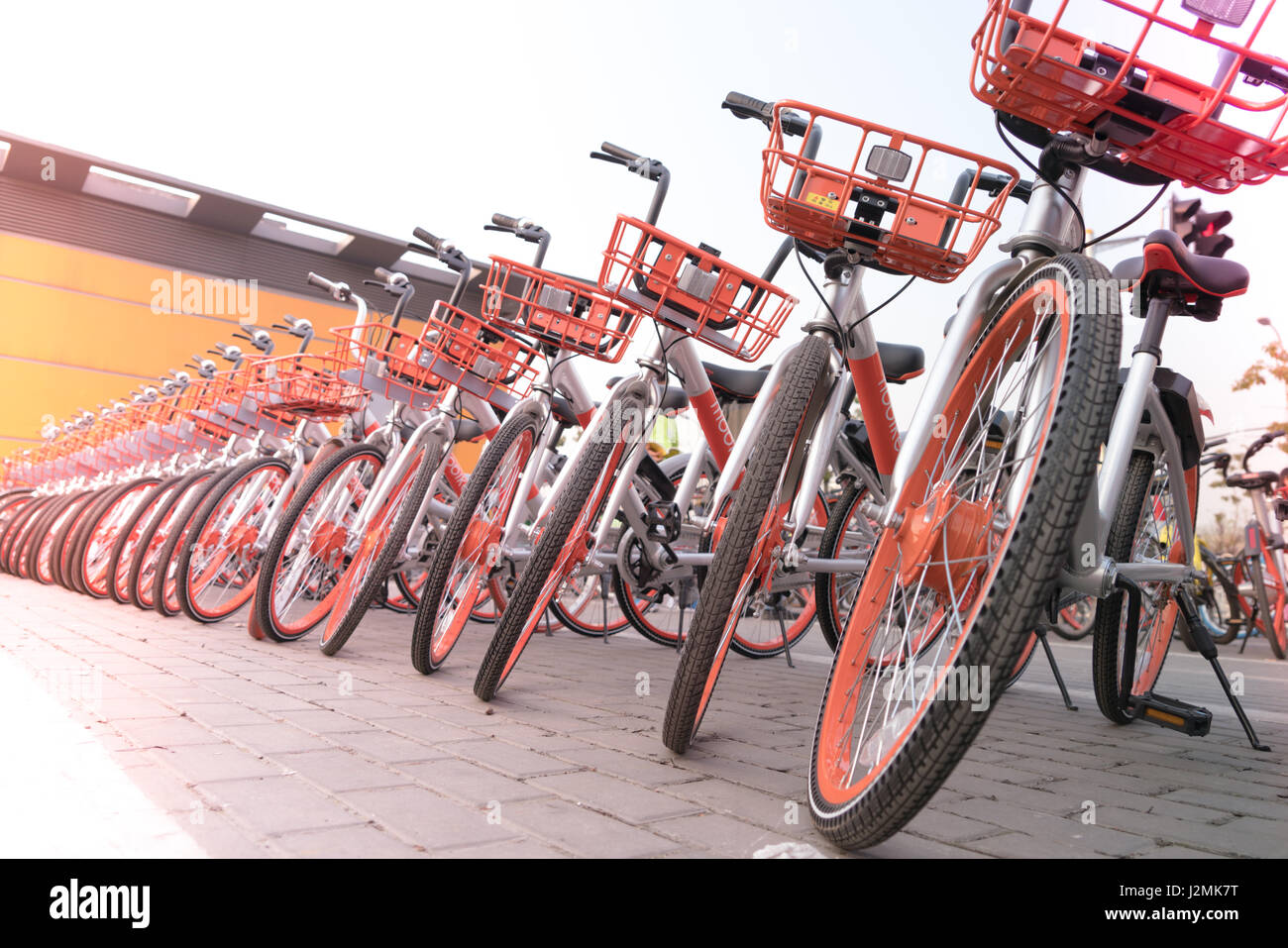 A parking lot of bicycle for sightseeing traveller Stock Photo - Alamy