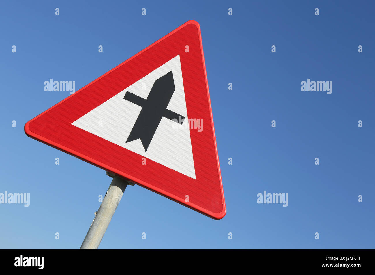 Dutch road sign: crossroads with priority Stock Photo - Alamy Dutch road sign: crossroads with priority Stock Photo - Alamy
