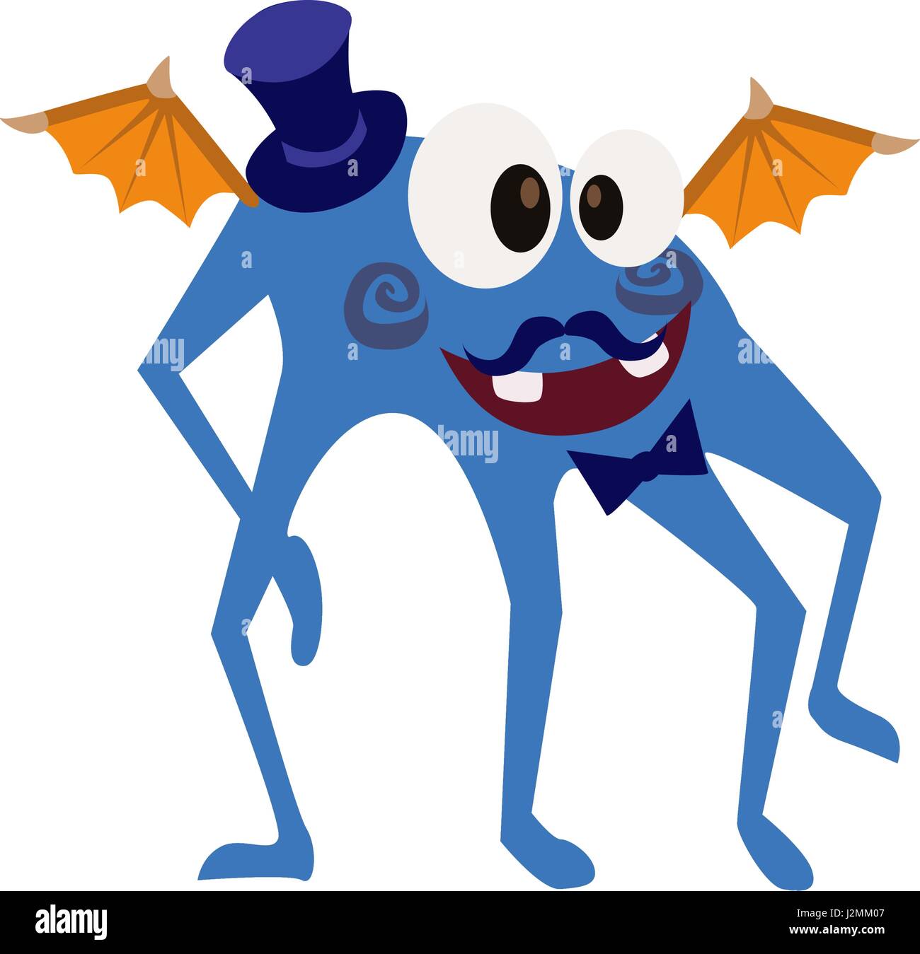 Cute and Funny Monster Avatar - Animated Cartoon Character in Flat ...