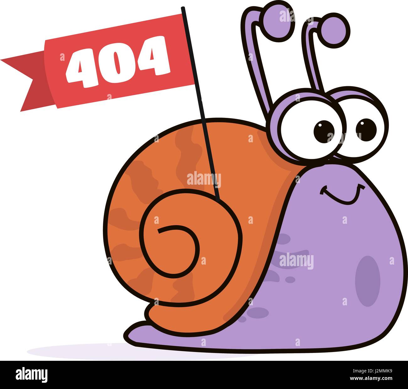 Animated Cartoon Funny Smiling Lazy Snail Character Carrying Flag ...