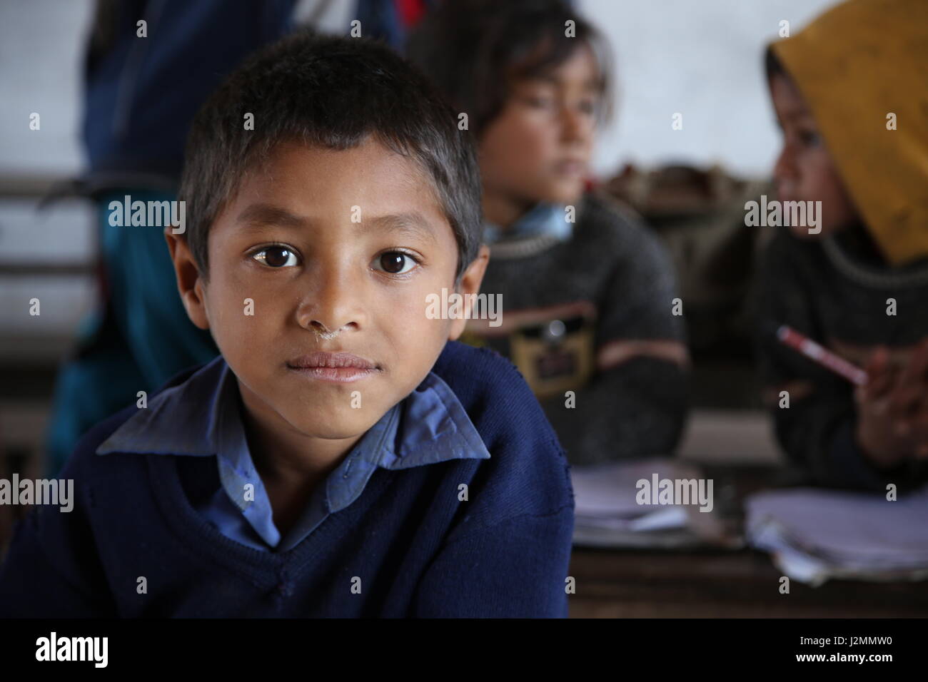Nepalese children in school hi-res stock photography and images - Alamy