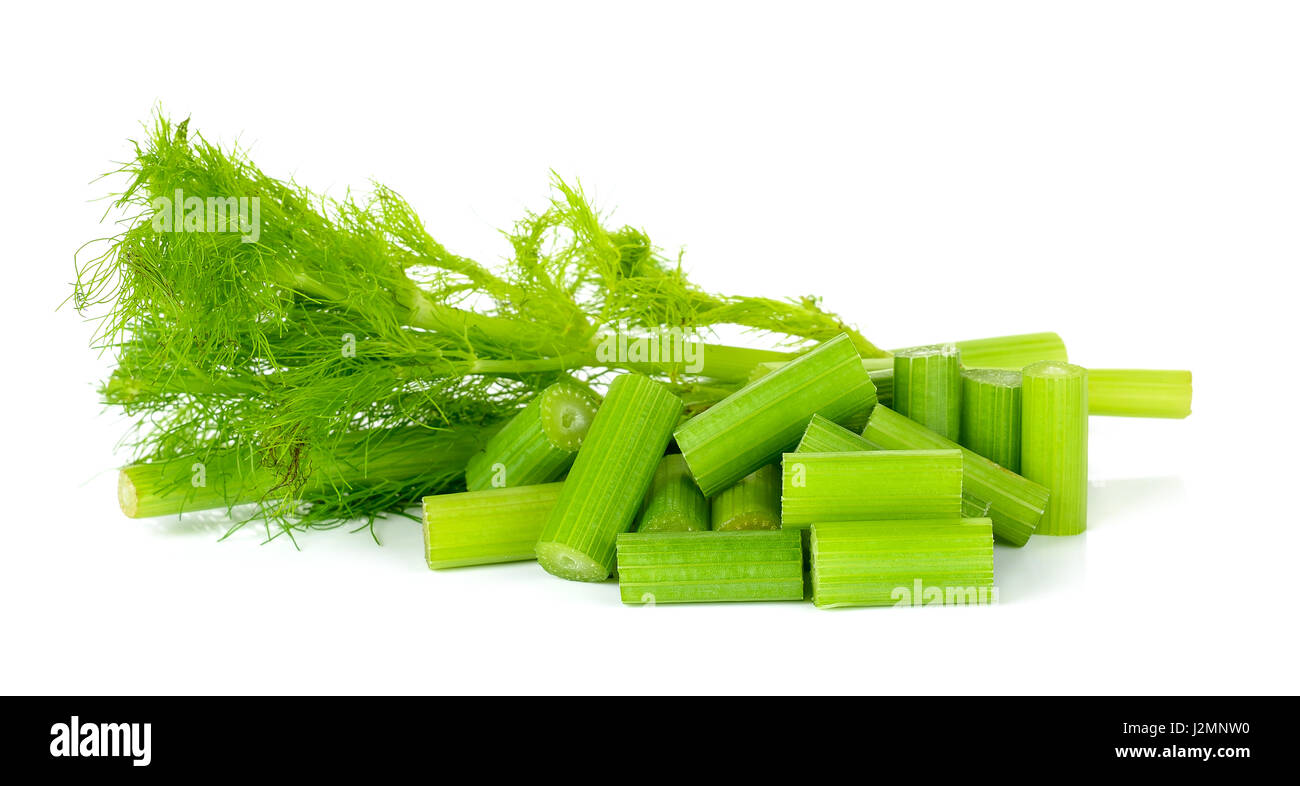 Slice of fennel isolated on the white background Stock Photo - Alamy