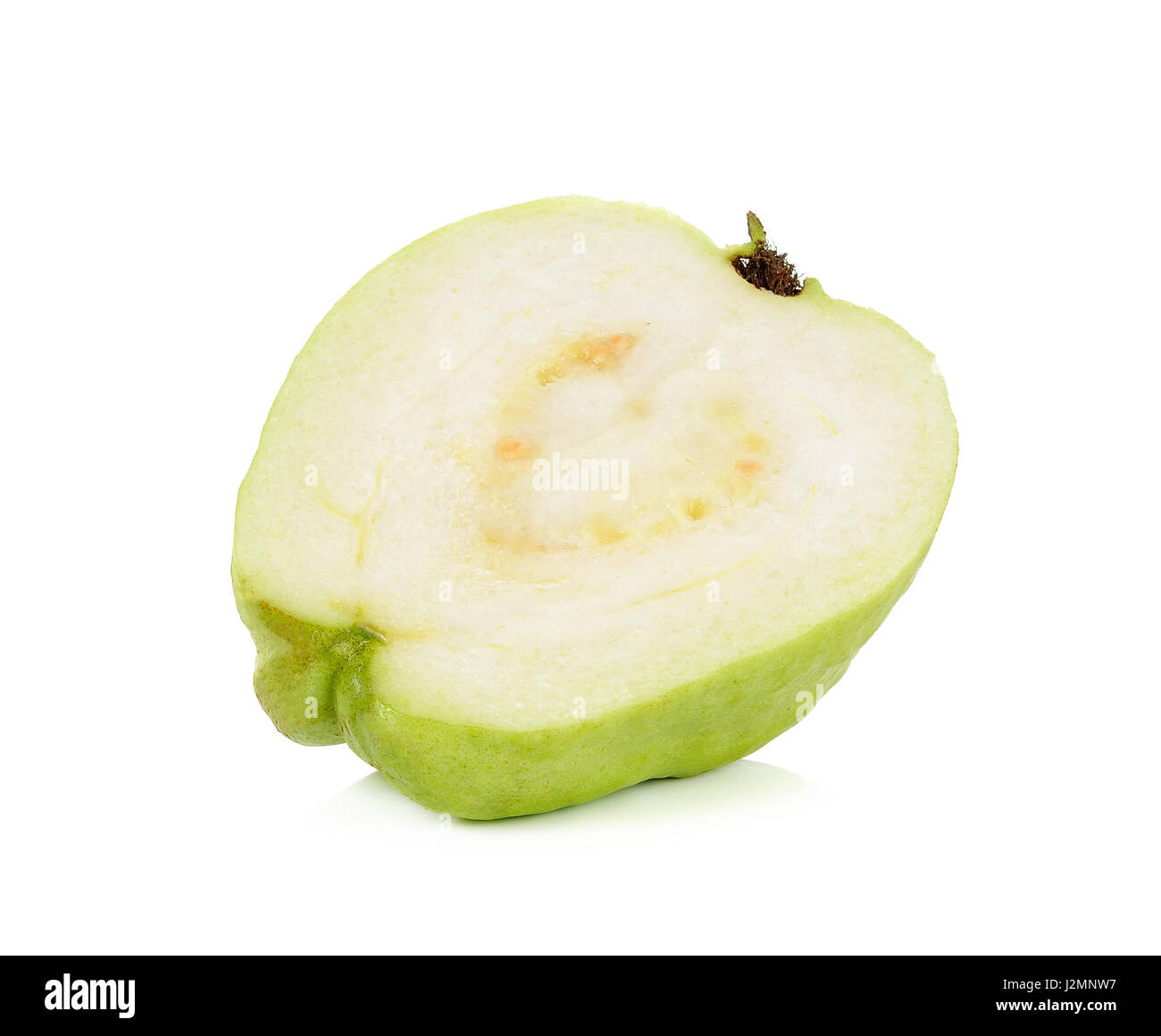 Half of Guava fruit isolated on the white background Stock Photo - Alamy