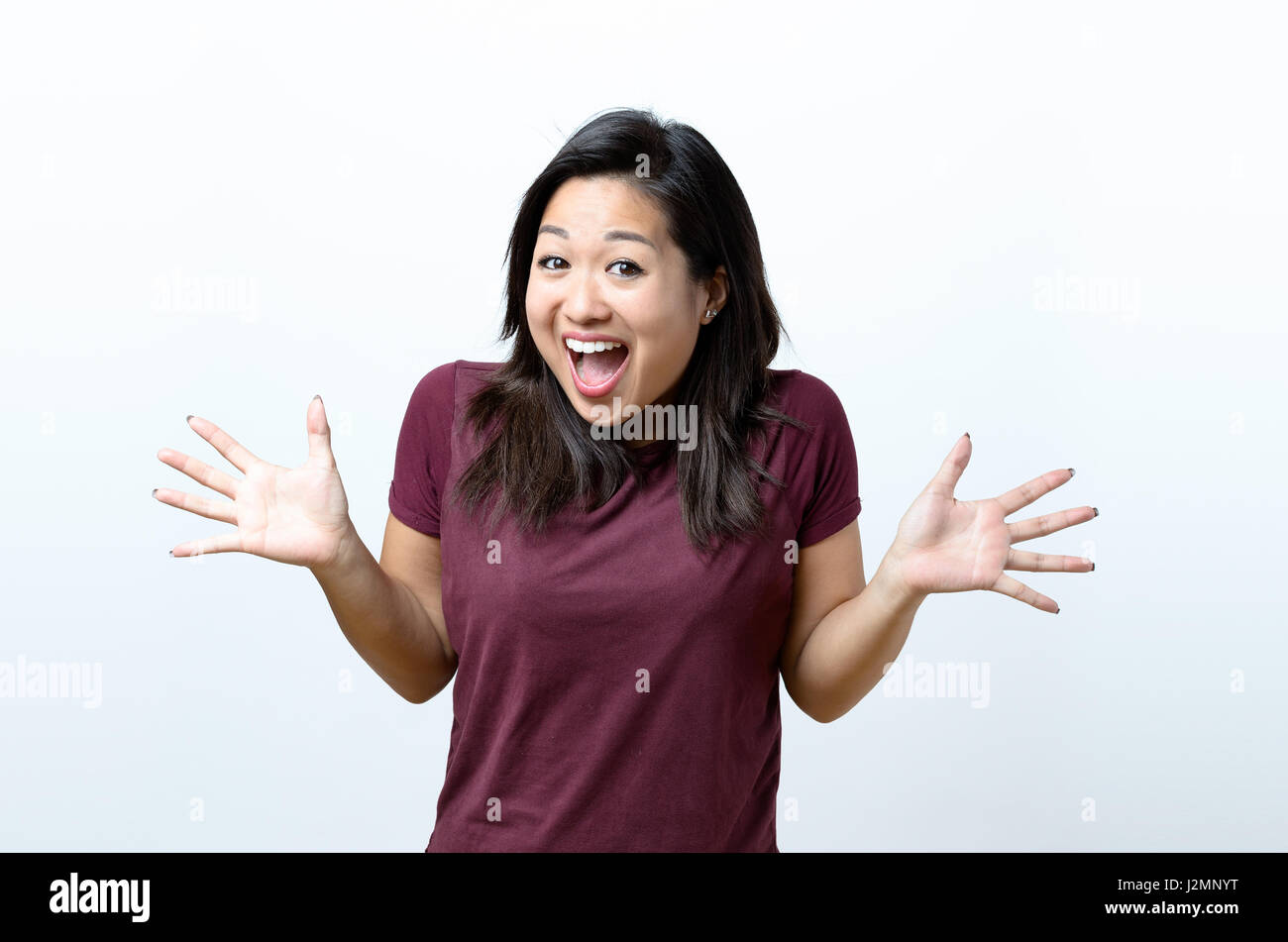 Laughing chinese female student hi-res stock photography and images - Alamy