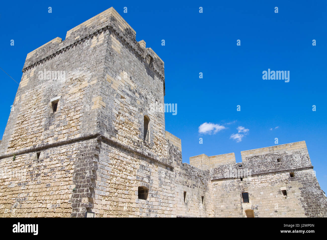 Castle of Castro. Puglia. Italy Stock Photo - Alamy
