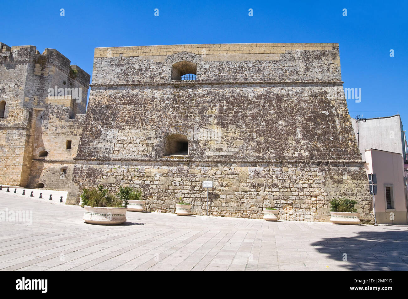 Castle of Castro. Puglia. Italy Stock Photo - Alamy