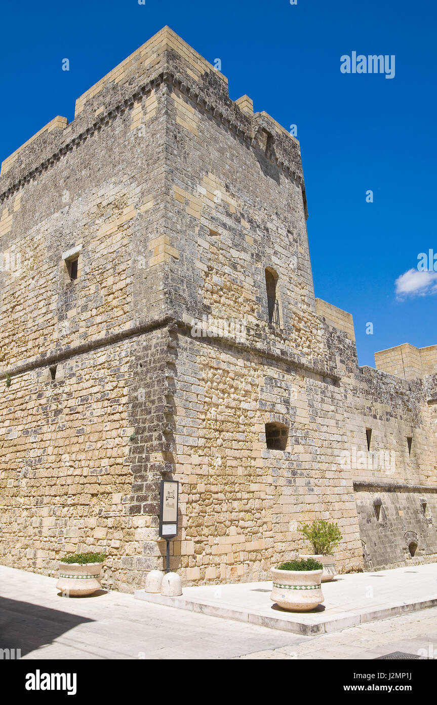 Castle of Castro. Puglia. Italy Stock Photo - Alamy