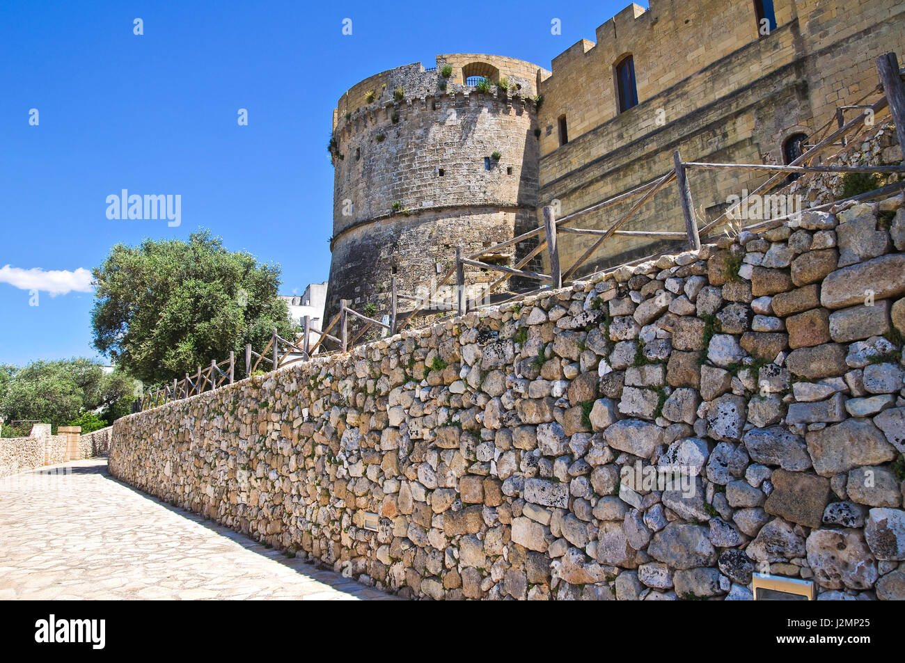 City walls. Castro. Puglia. Italy Stock Photo - Alamy