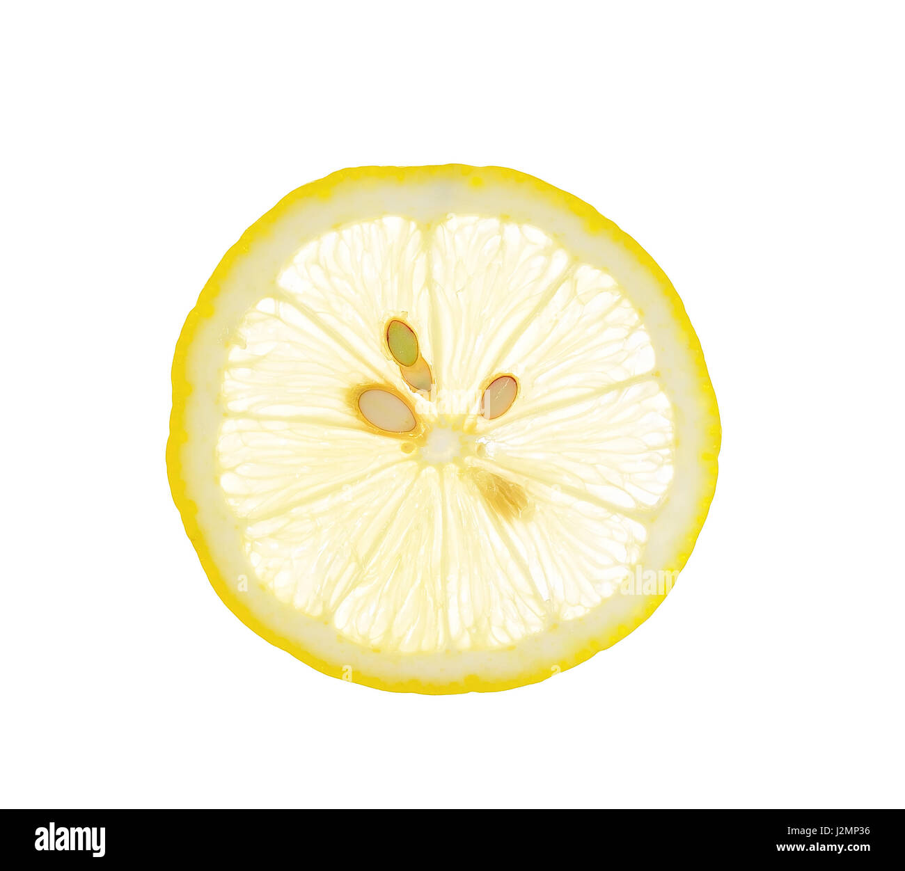 Half slice of lemon isolated on white background Stock Photo - Alamy
