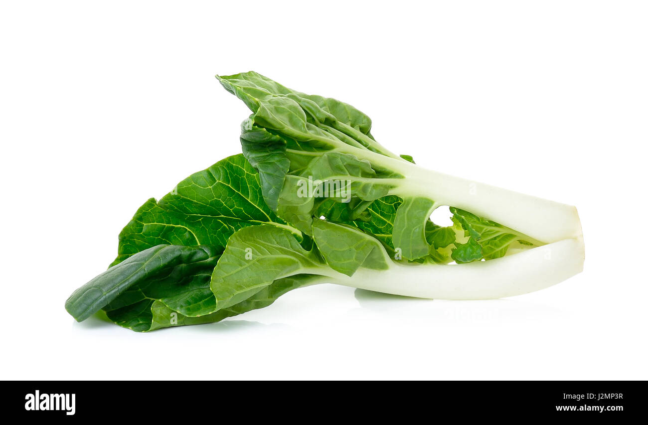Bok choy vegetable isolated on the white background Stock Photo - Alamy
