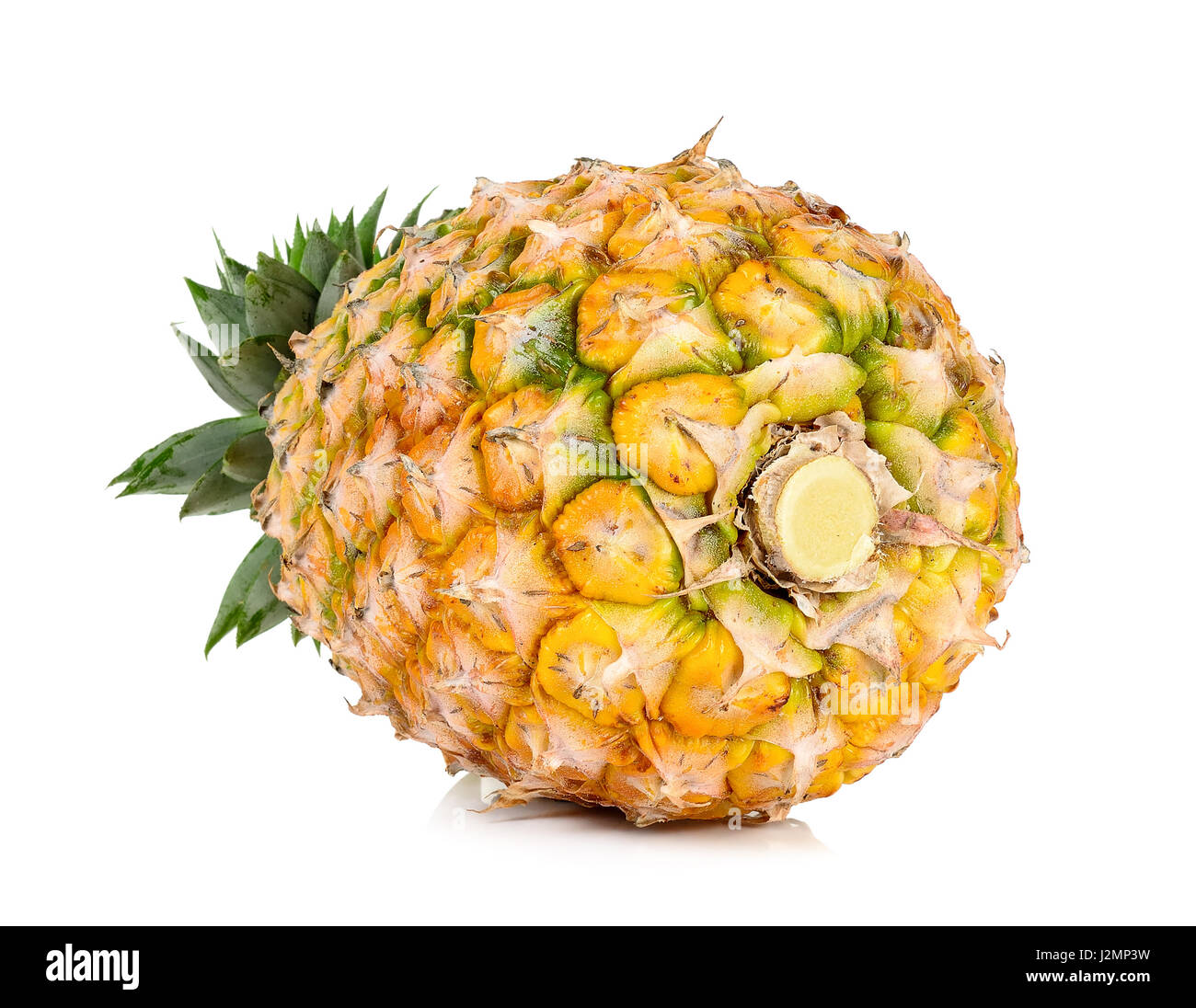 Yellow pineapple isolated on white background Stock Photo - Alamy