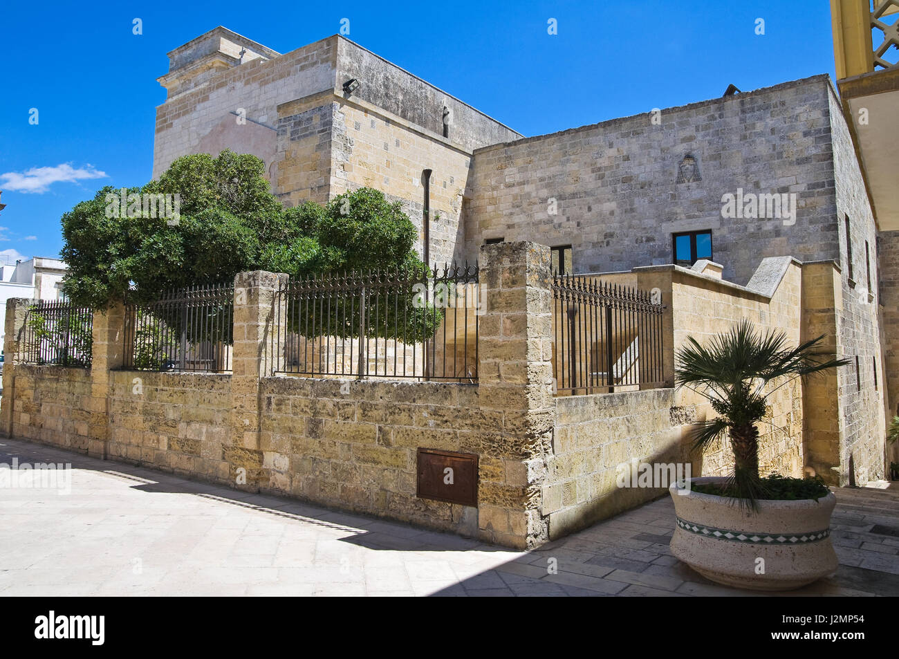 Episcopal palace. Castro. Puglia. Italy Stock Photo - Alamy