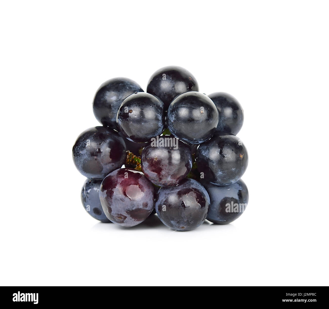 Black grape isolated on the white background Stock Photo - Alamy